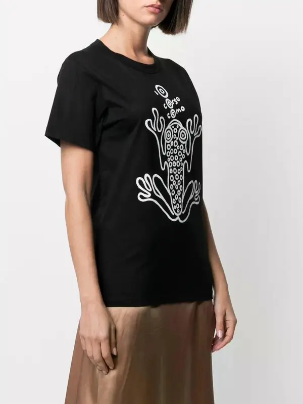 10 CORSO COMO Graphic-print T-shirt - Black