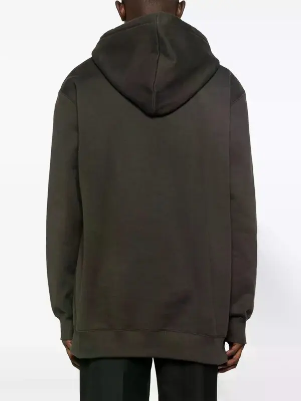 LANVIN Logo-embroidered Cotton Hoodie
