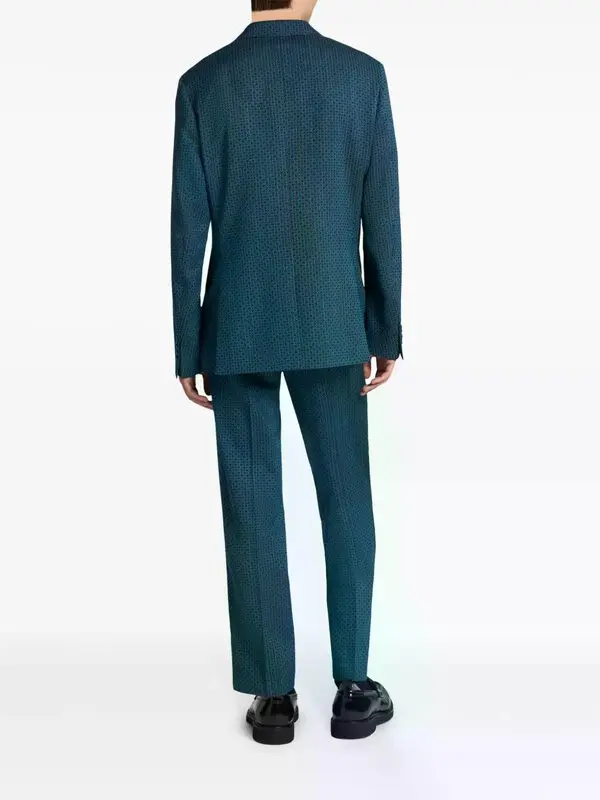 Etro Checked Blazer - Blue