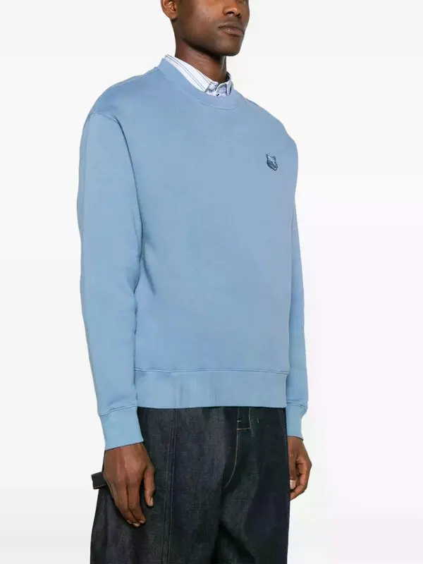 Maison Kitsuné Logo-patch Cotton Sweatshirt