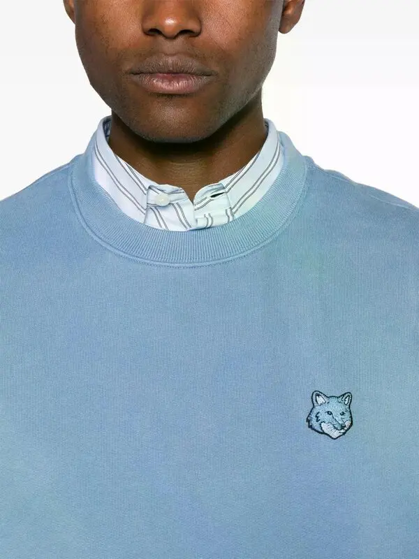 Maison Kitsuné Logo-patch Cotton Sweatshirt