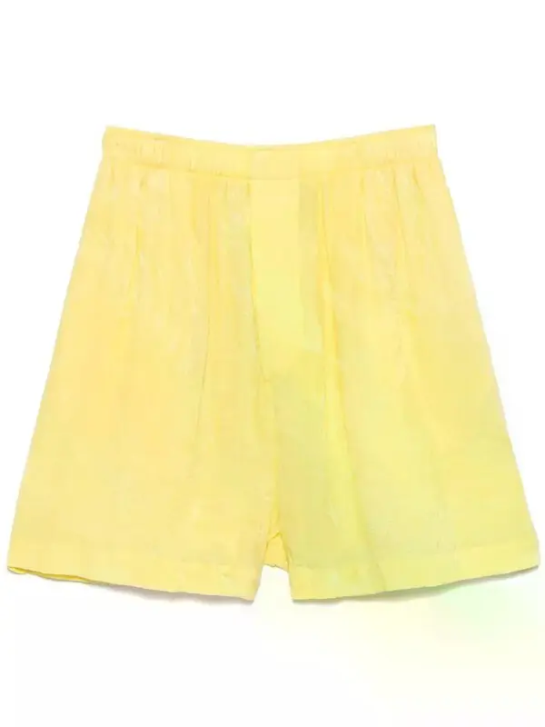 Balenciaga Crinkled Shorts - Yellow