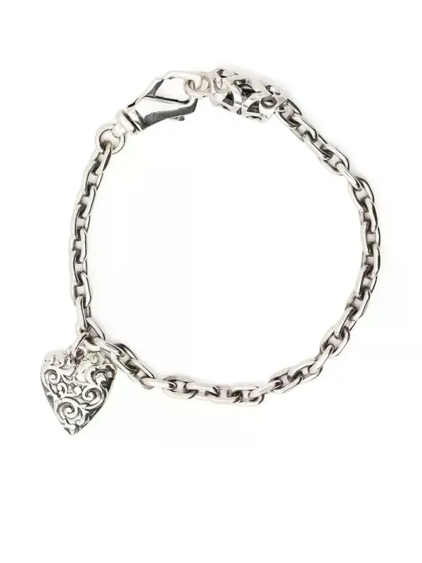 Emanuele Bicocchi Arabesque Heart Bracelet - Silver