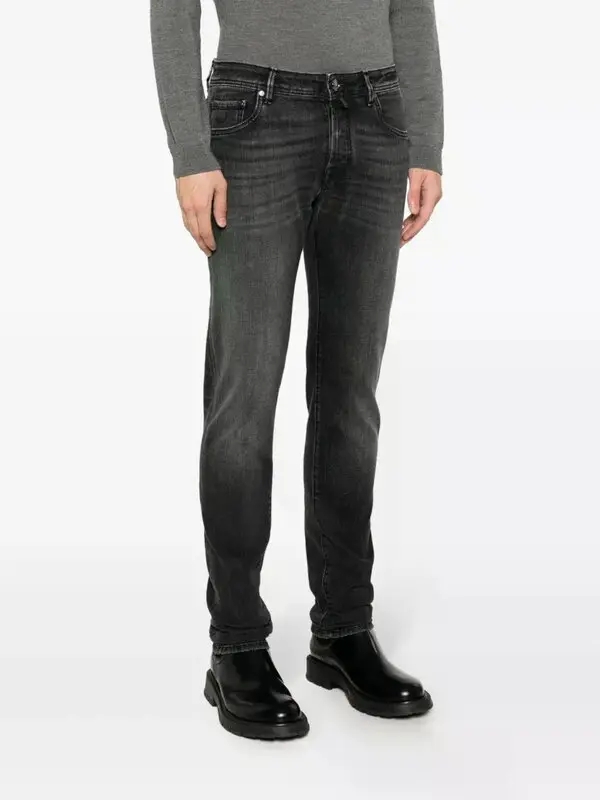 Jacob Cohen Mid-rise Slim-cut Jeans - Grey