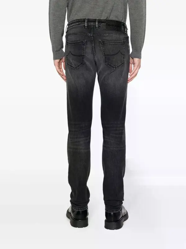 Jacob Cohen Mid-rise Slim-cut Jeans - Grey