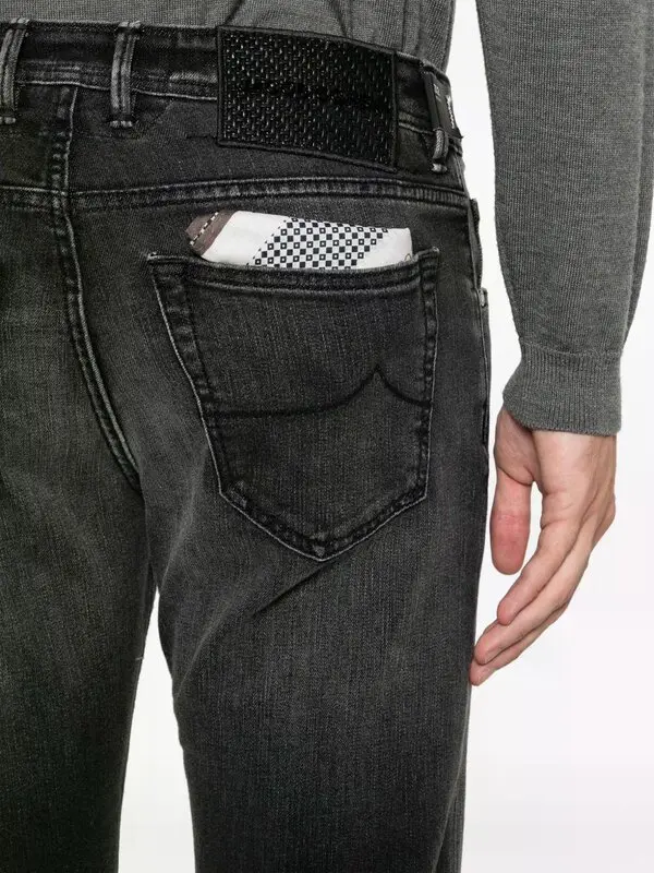 Jacob Cohen Mid-rise Slim-cut Jeans - Grey