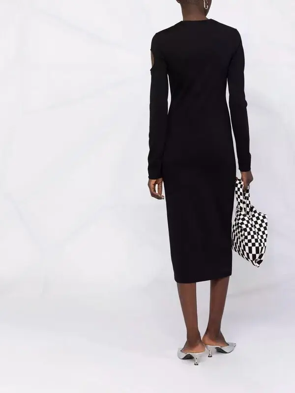 Off-White Meteor Logo Knitted Dress