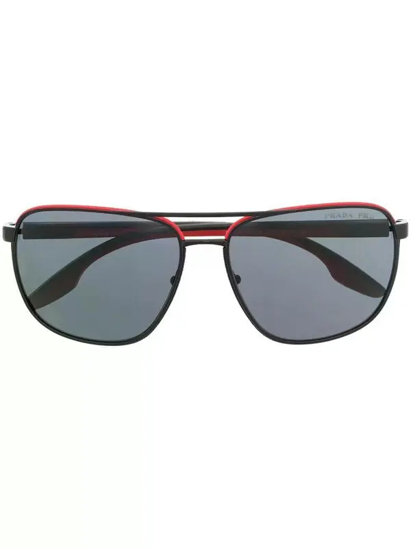Prada Pilot Frame Sunglasses - Black