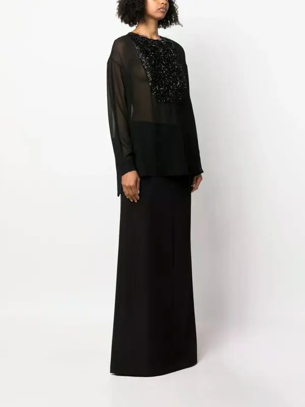 Fabiana Filippi Semi-sheer Blouse With Textured Finish