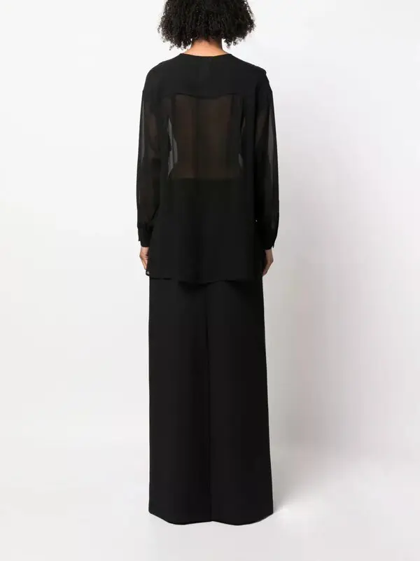 Fabiana Filippi Semi-sheer Blouse With Textured Finish