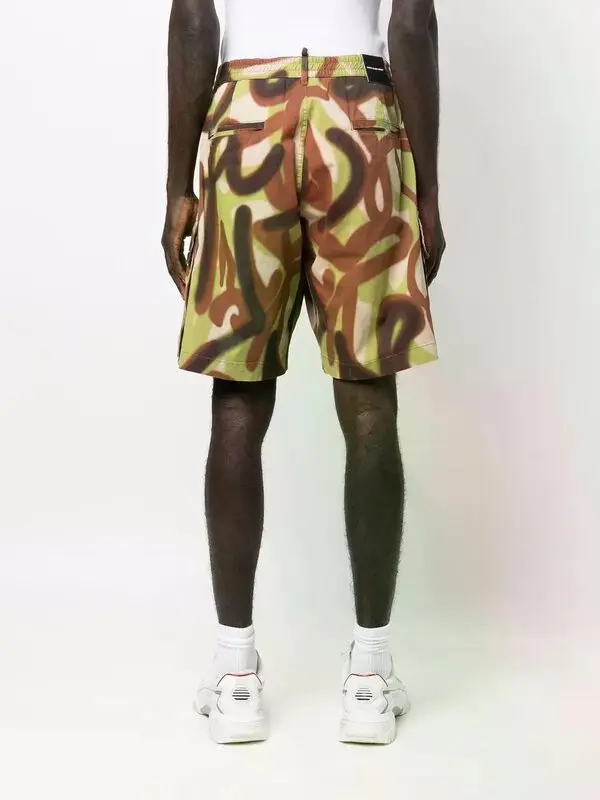 Dsquared2 Spray-paint Cargo Shorts