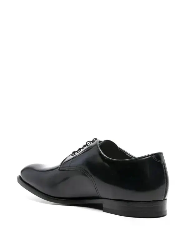 DOUCAL'S Leather Derby Shoes - Black