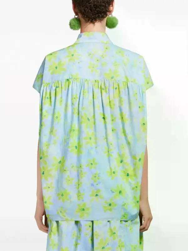 Marni Floral-print Cotton Shirt
