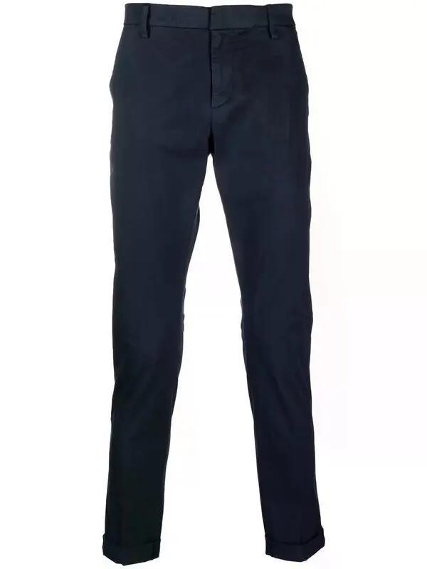 DONDUP Tapered-leg Cropped Chinos - Blue