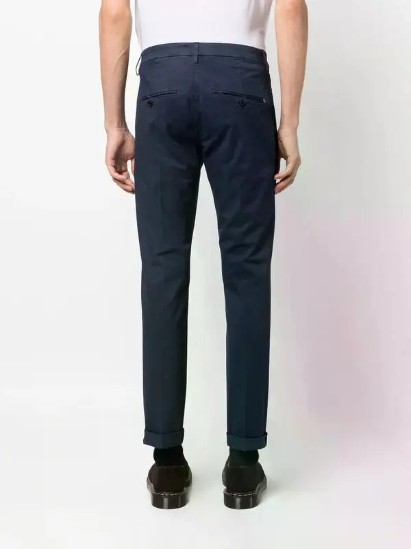 DONDUP Tapered-leg Cropped Chinos - Blue