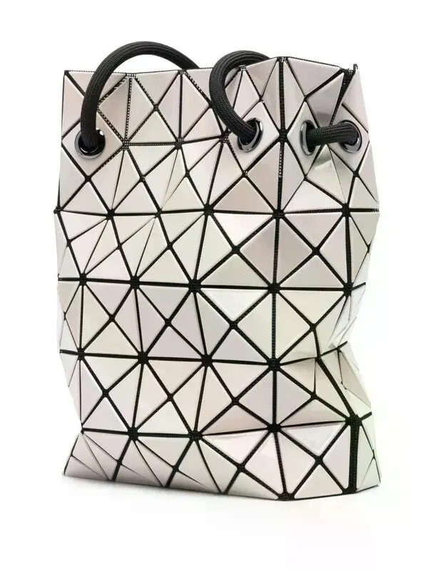 Issey Miyake Geometric Panelled Bucket Bag - Neutrals
