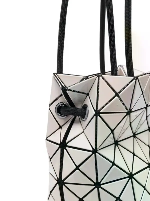 Issey Miyake Geometric Panelled Bucket Bag - Neutrals