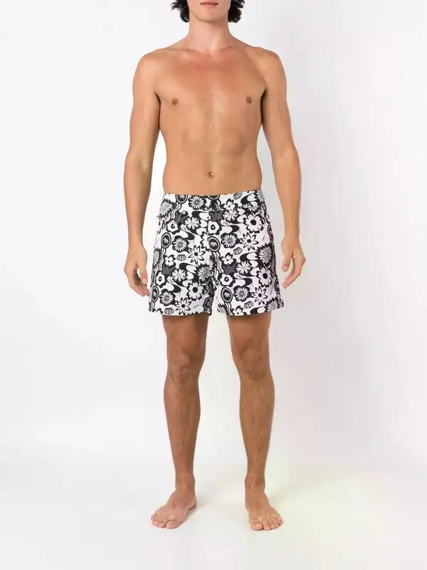 AMIR SLAMA Graphic-print Swimming Trunks