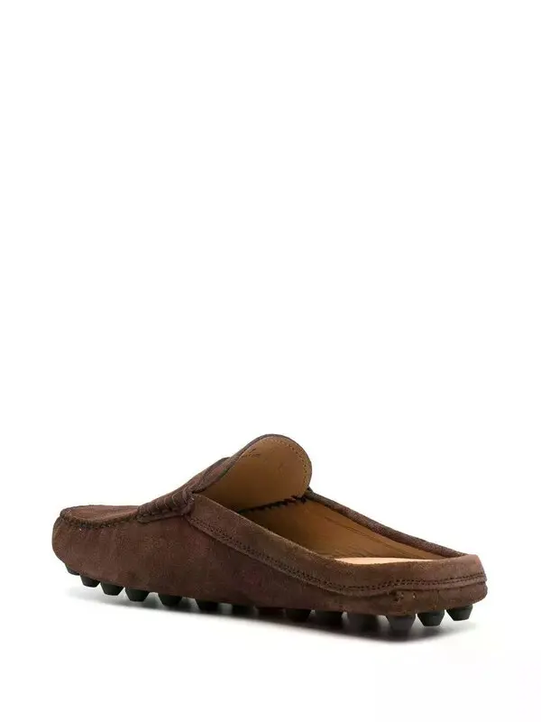 TOD'S Gommino Bubble Suede Mules - Brown