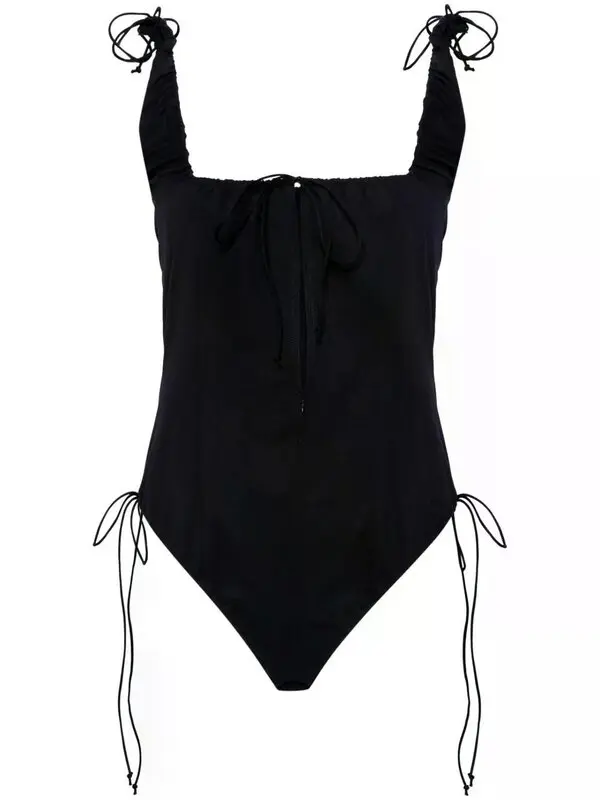 ELENA VELEZ Scoop-neck Sleeveless Body - Blue