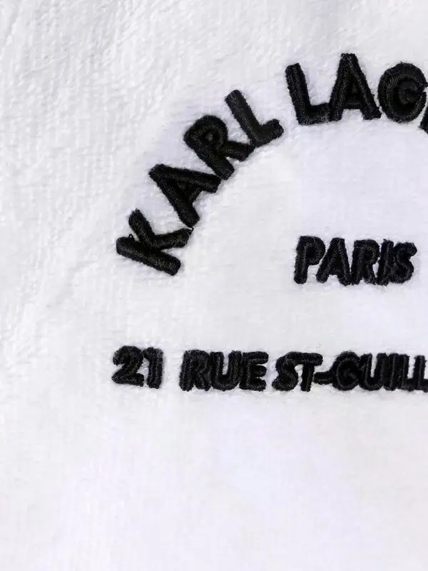 Karl Lagerfeld Logo-print Towelling Robe