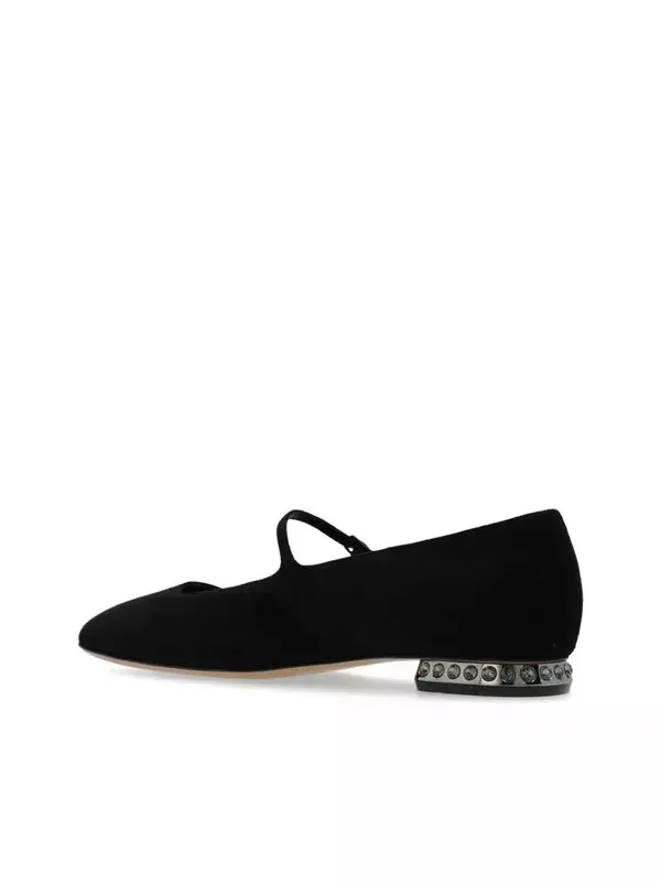 Casadei Buckle Strap Square Toe Pumps