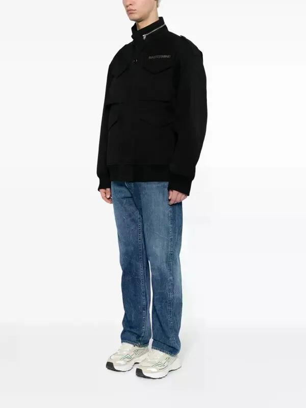 MASTERMIND WORLD Logo-print Zip-detail Jacket - Black