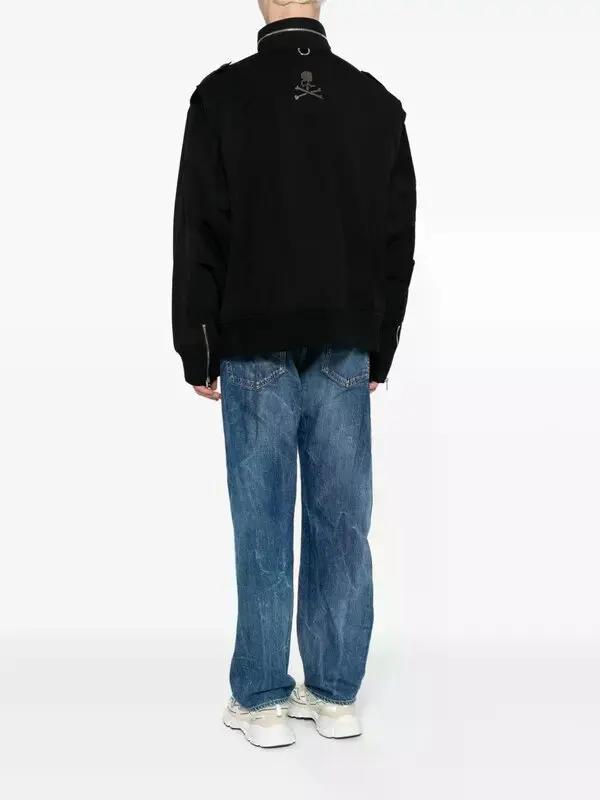 MASTERMIND WORLD Logo-print Zip-detail Jacket - Black