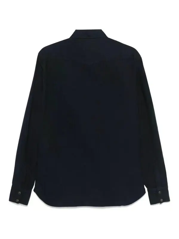 BARBA NAPOLI Corduroy Shirt - Blue