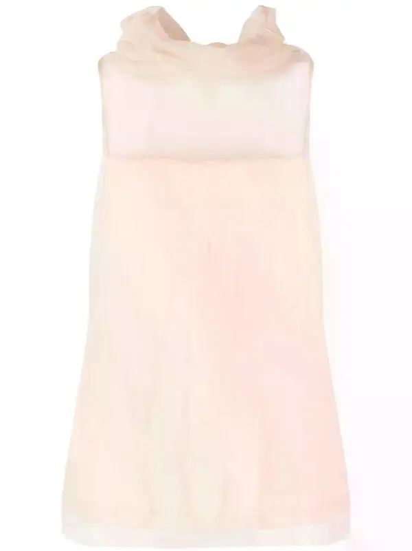 Fabiana Filippi Roll-neck Tulle Top - Pink