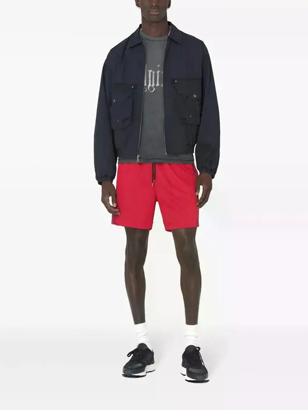 John Elliott Stripe-detail Mesh Shorts
