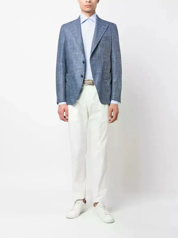BARBA NAPOLI Spread-collar Cotton Shirt