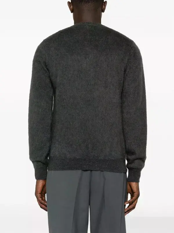 Fendi Ff-motif Knitted Jumper - Grey