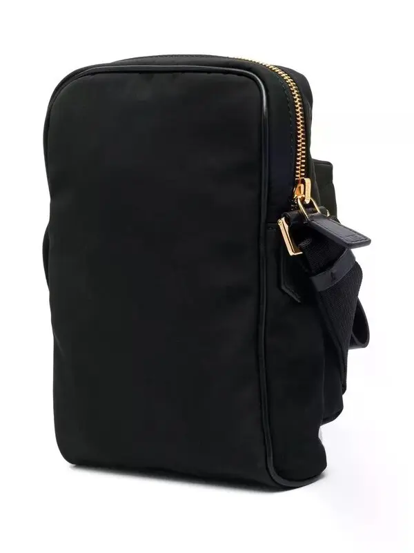 TOM FORD Logo-patch Zip-up Messenger Bag