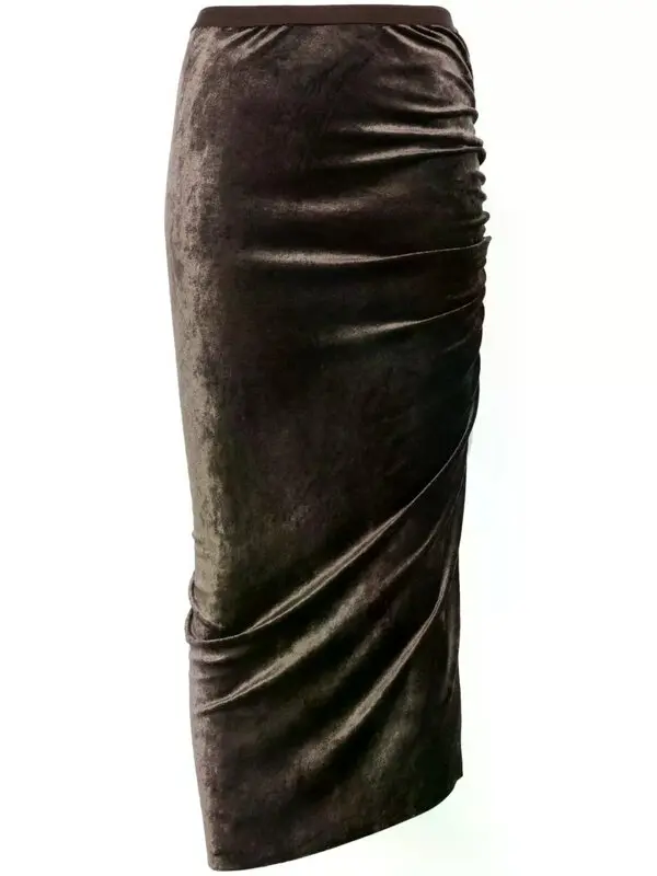 Rick Owens Svita Midi Skirt - Brown