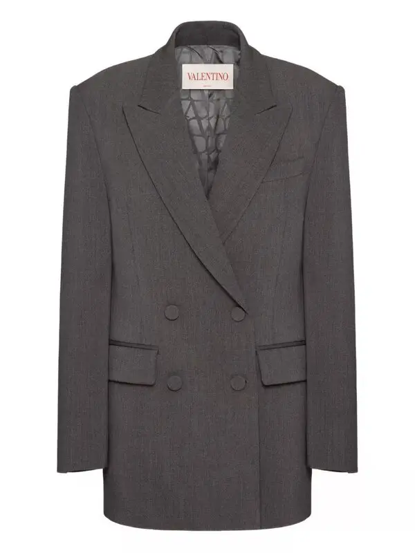 Valentino Garavani Flap-pocket Double-breasted Coat