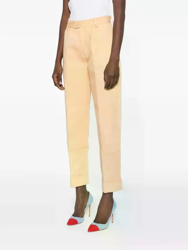 PAPA OPPONG Metallic-threading Trousers