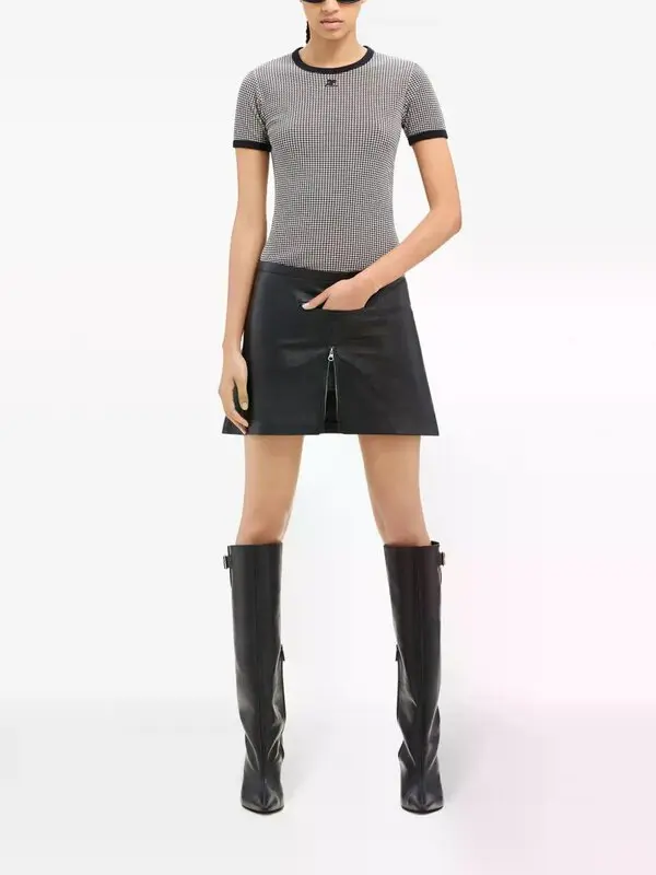 COURREGES Contrasting-trim Cotton T-shirt