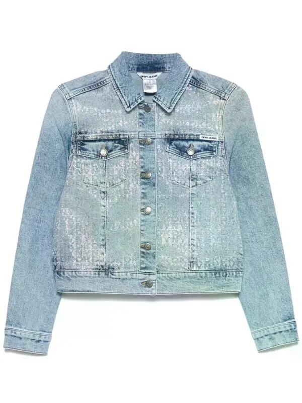 Dkny Rhinestud-logo Jacket