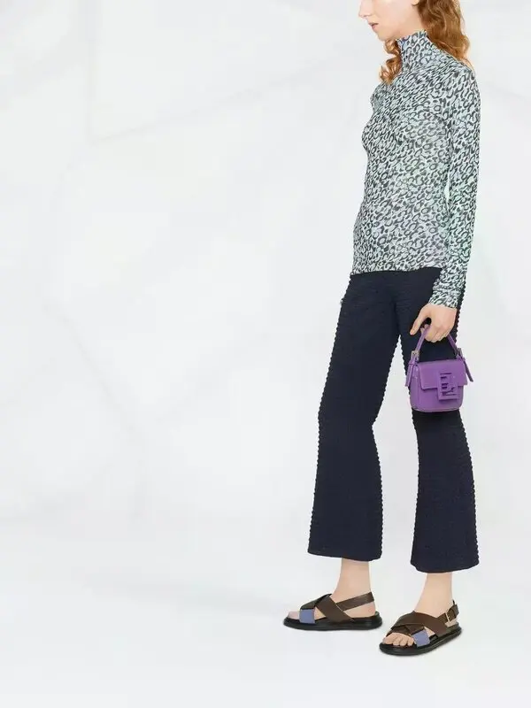 Nanushka Patterned Top With Cut-out Detail