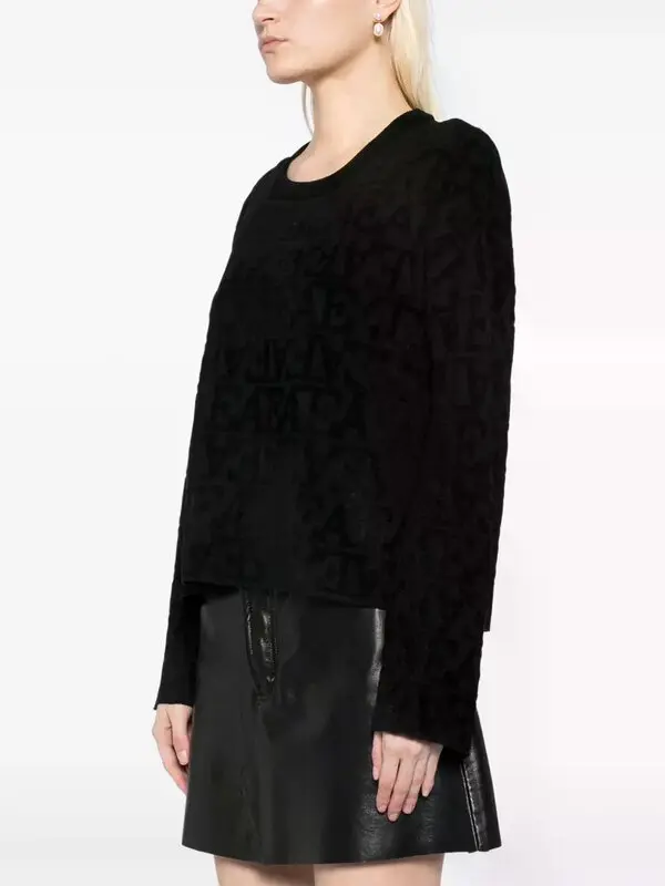 Emporio Armani Logo Pattern Jumper