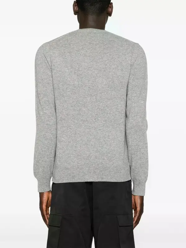 Play Comme Des Garcon Mélange-effect Wool Jumper - Grey