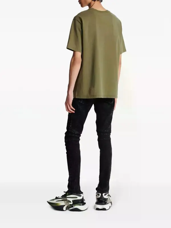 Balmain Logo-embroidered Cotton T-shirt