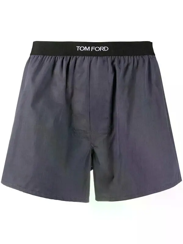 TOM FORD Logo Waistband Boxer Shorts - Grey