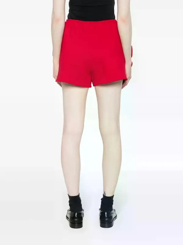 IOANA CIOLACU Peony Ruffled Jersey Shorts
