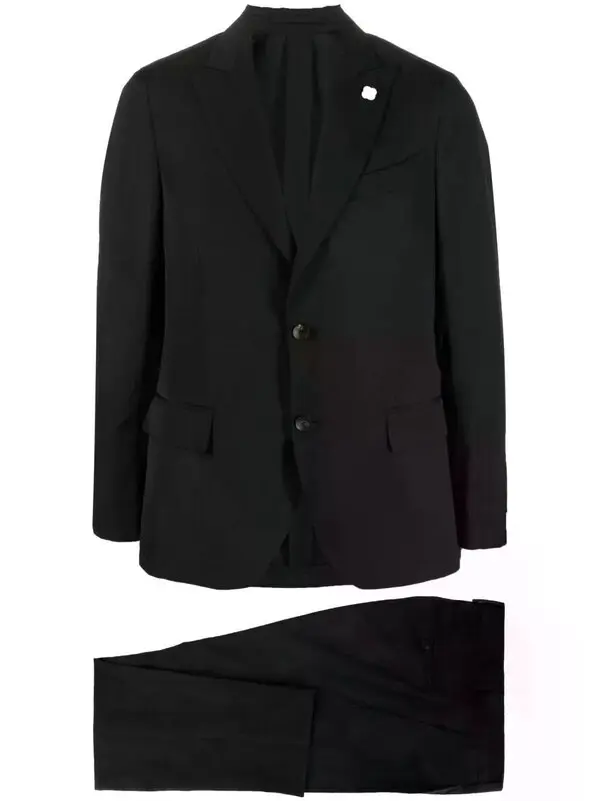 LARDINI Single-breasted Suit - Black