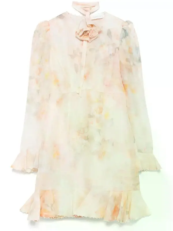 Zimmermann Crush Flower Mini Dress