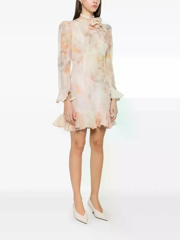Zimmermann Crush Flower Mini Dress