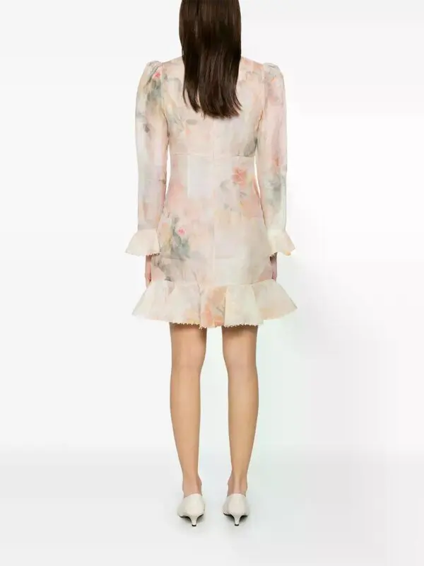 Zimmermann Crush Flower Mini Dress