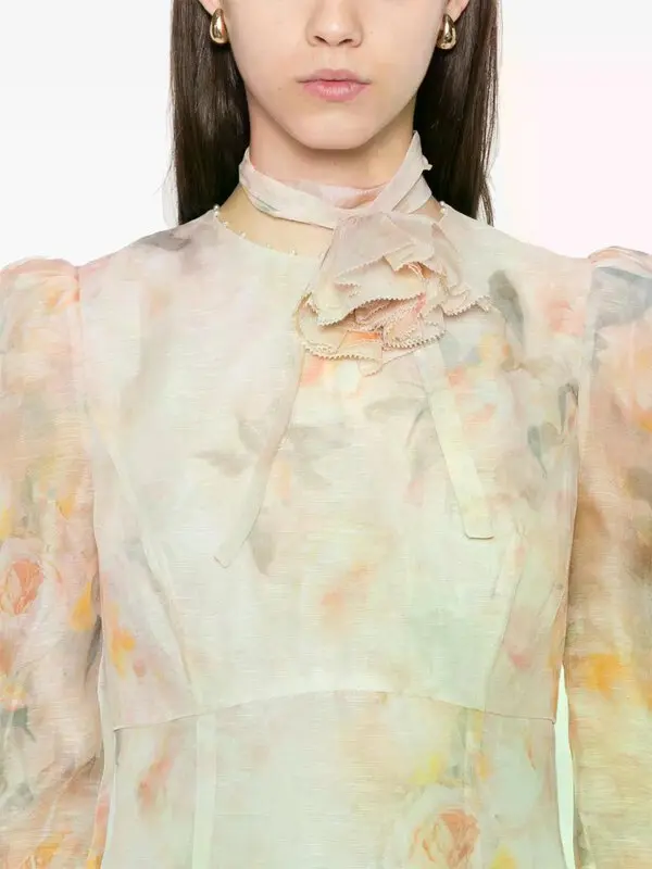Zimmermann Crush Flower Mini Dress